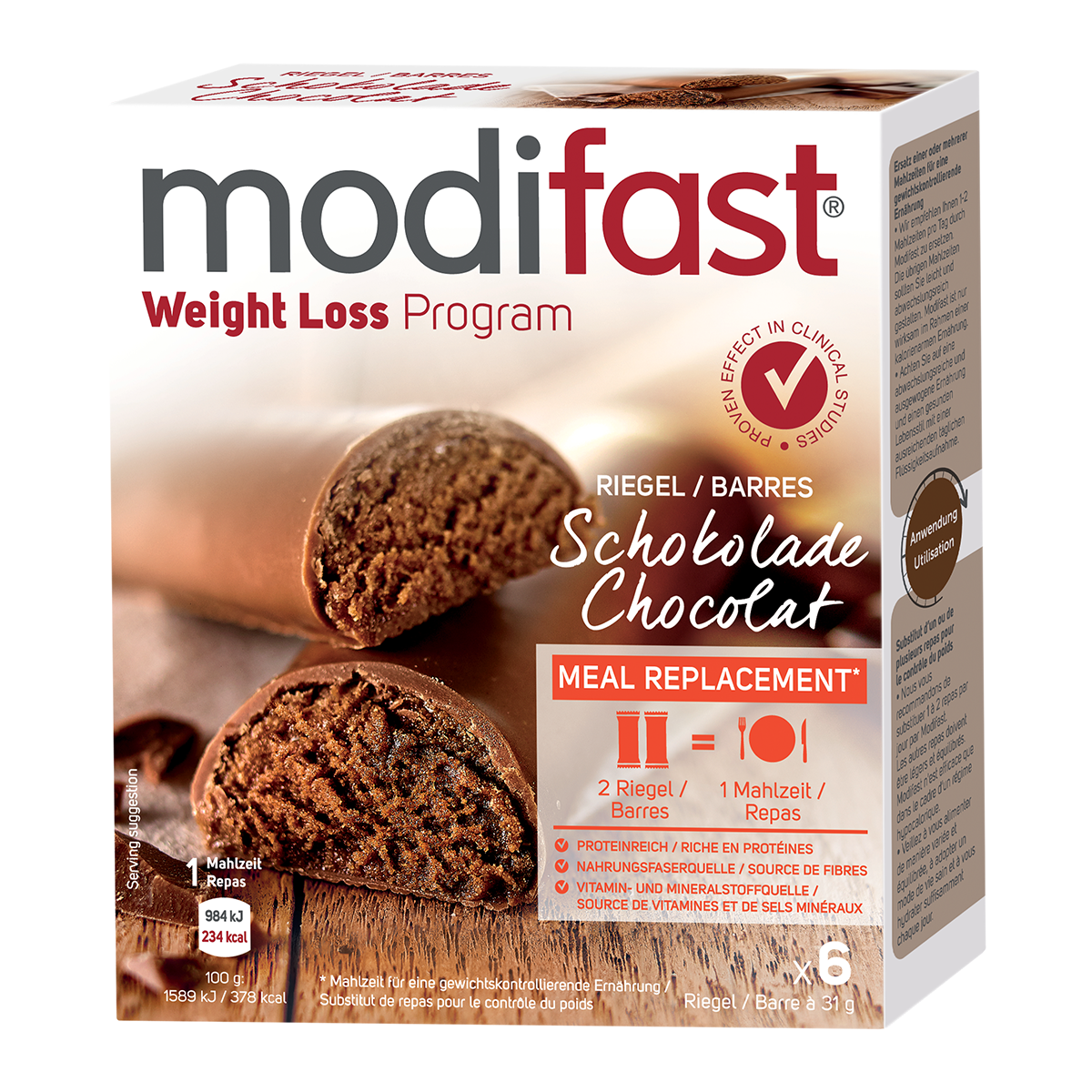 Modifast Barre Chocolat 6 x 31 g | Modifast